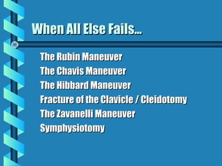 Shoulder dystocia | PPT