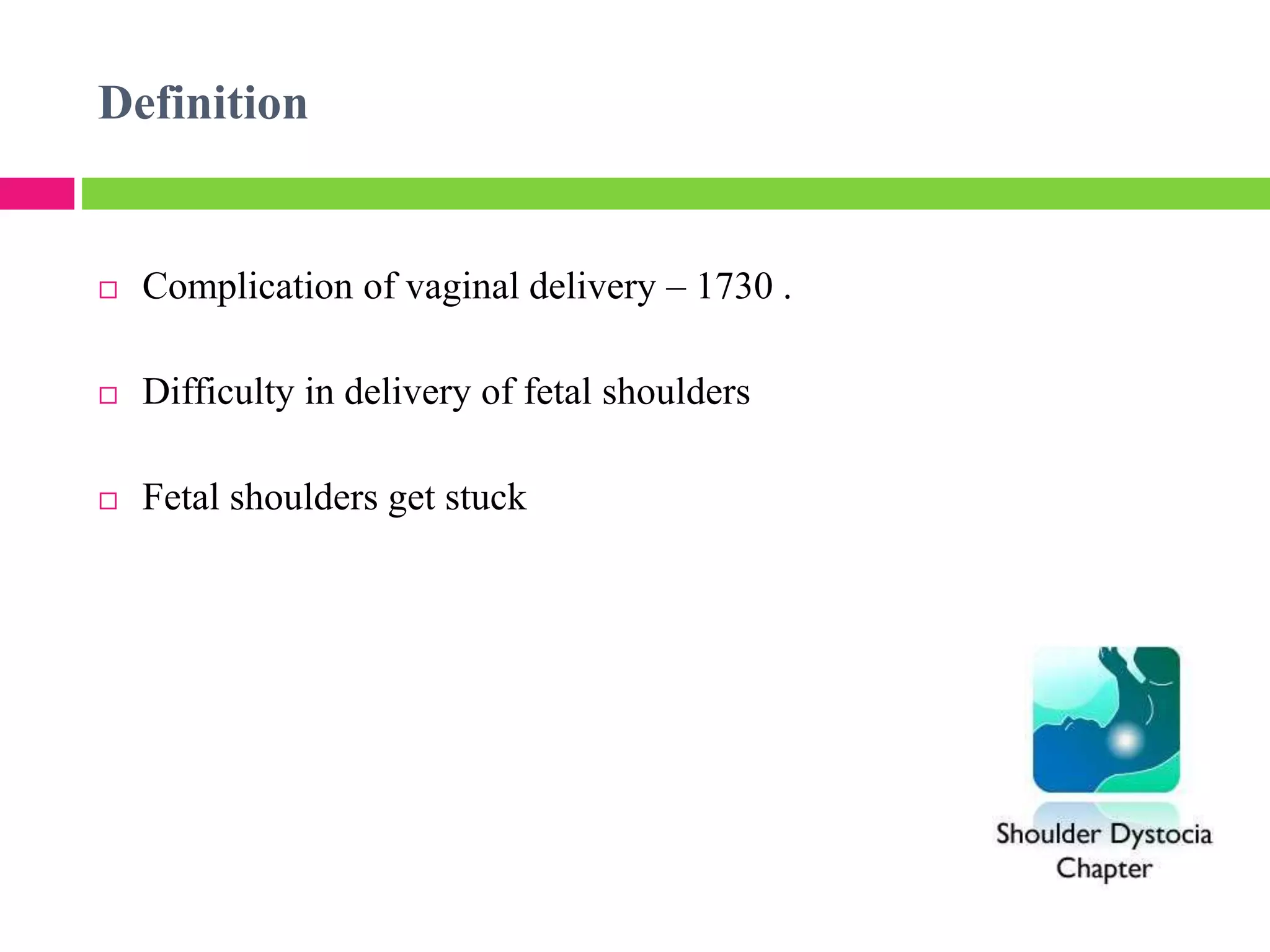 Shoulder dystocia / distocija fetlnih ramena | PPTX | Pregnancy ...