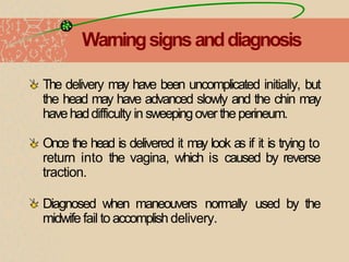 Shoulder dystocia 4th year nursing 2024. | PPTX