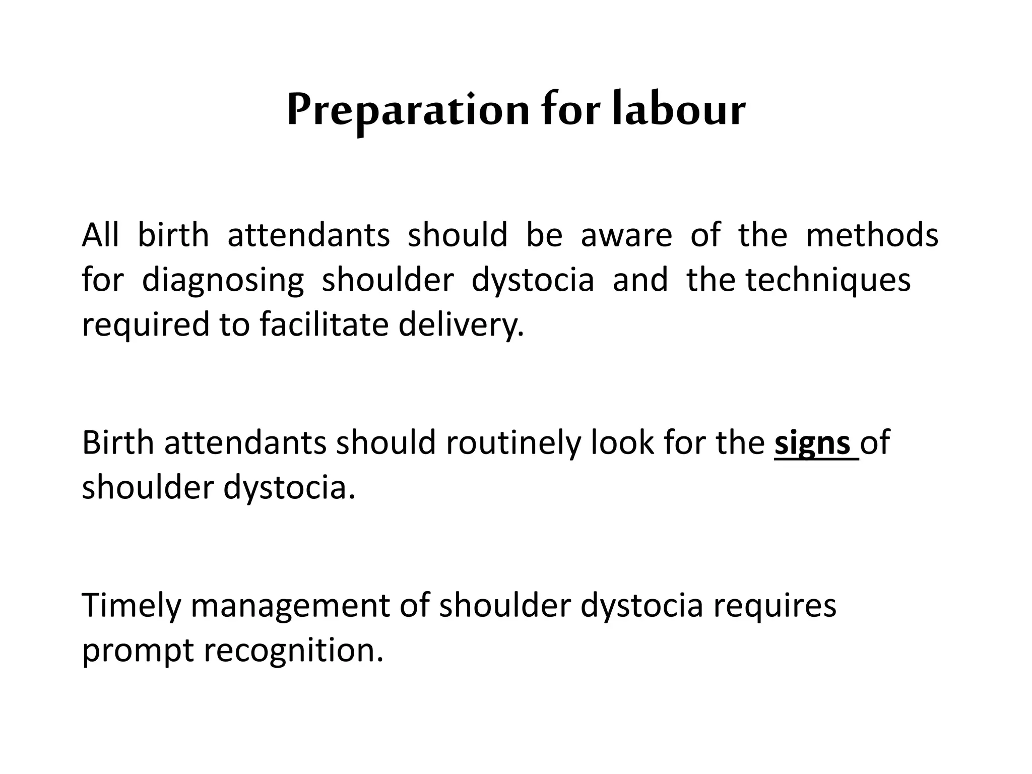 Shoulder Dystocia | PPTX