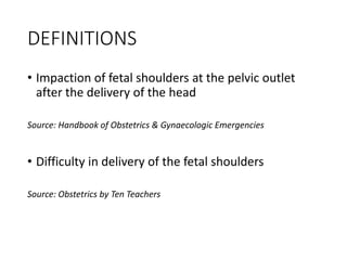 Shoulder Dystocia | PPTX