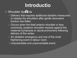 Shoulder dystocia | PDF