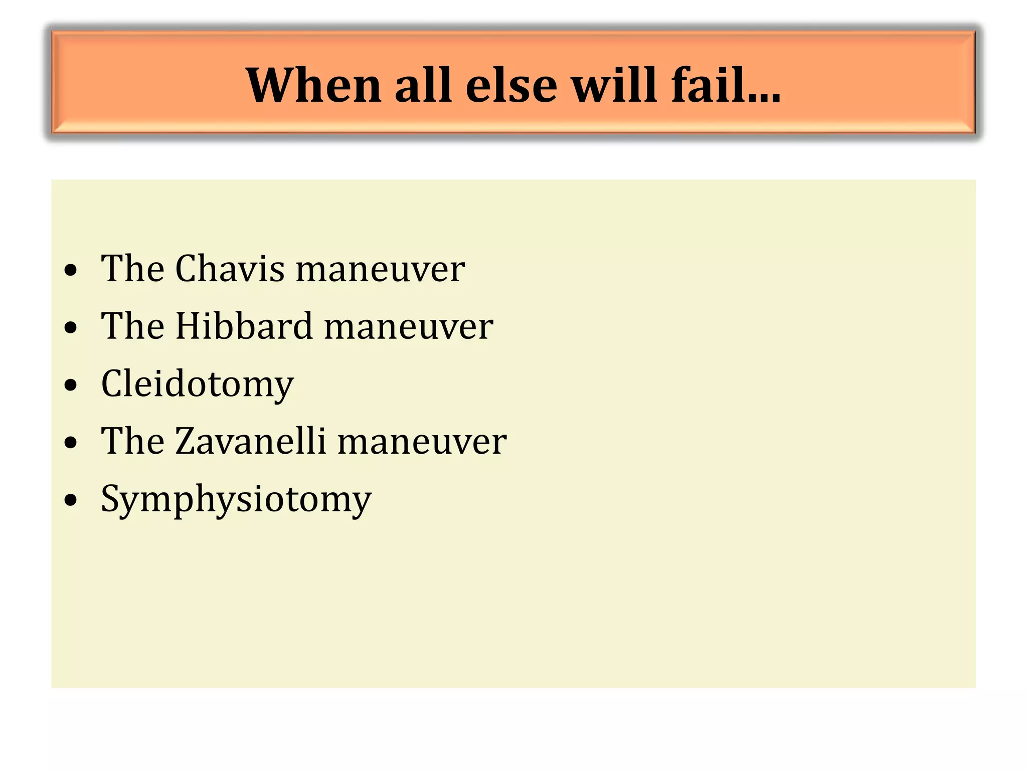 SHOULDER DYSTOCIA | PPTX
