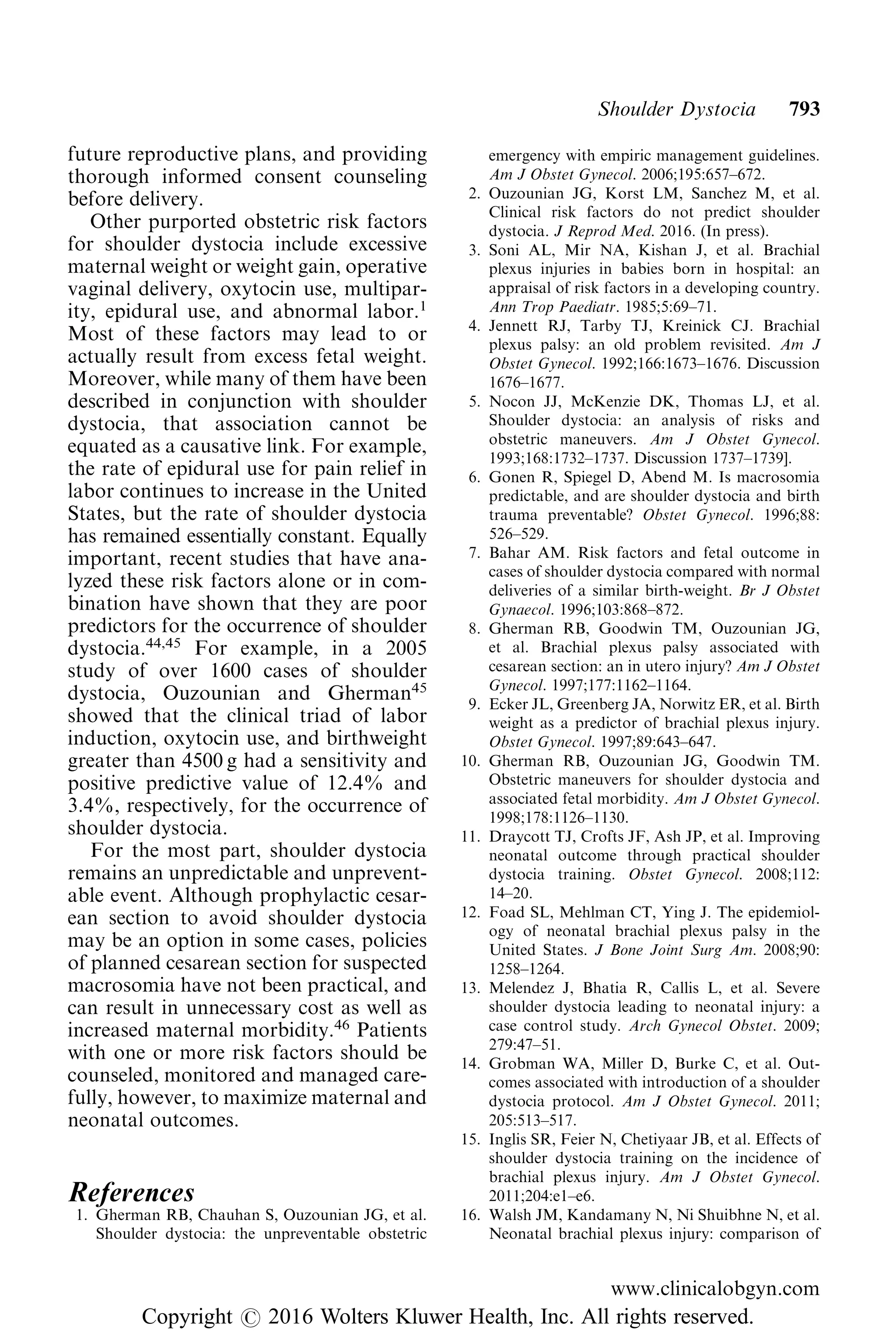 Shoulder dystocia | PDF