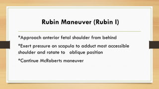 Management of Shoulder dystocia in abnormal midwifery.pptx