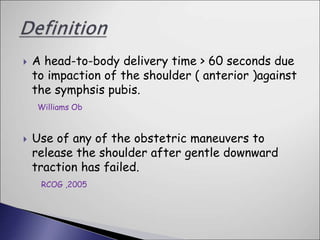 shoulder dystocia (1) by abdul kareem Fayoumi.pptx