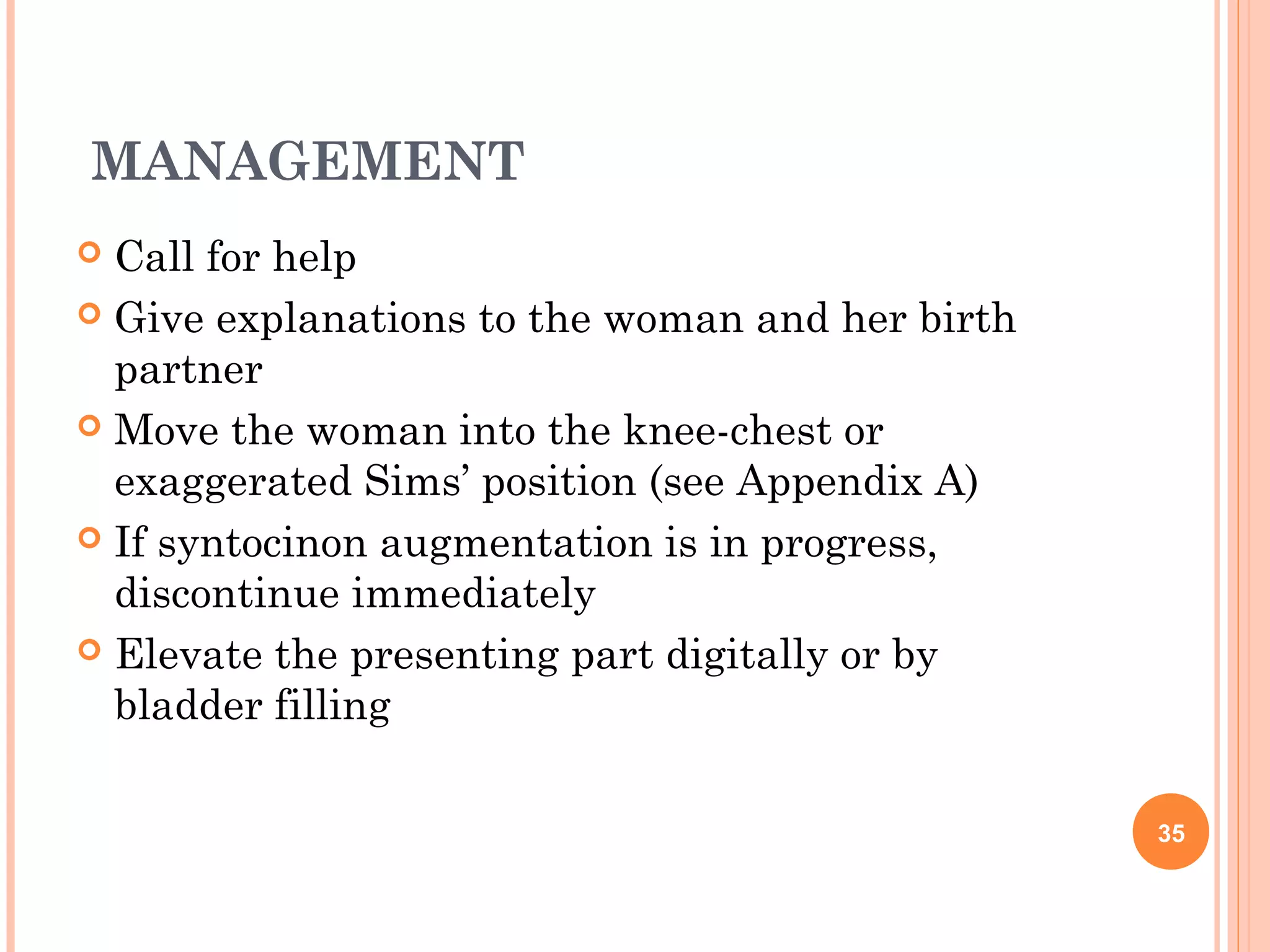 Shoulder dystocia | PPT