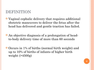 Shoulder dystocia | PPT