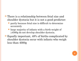 Shoulder dystocia | PPT