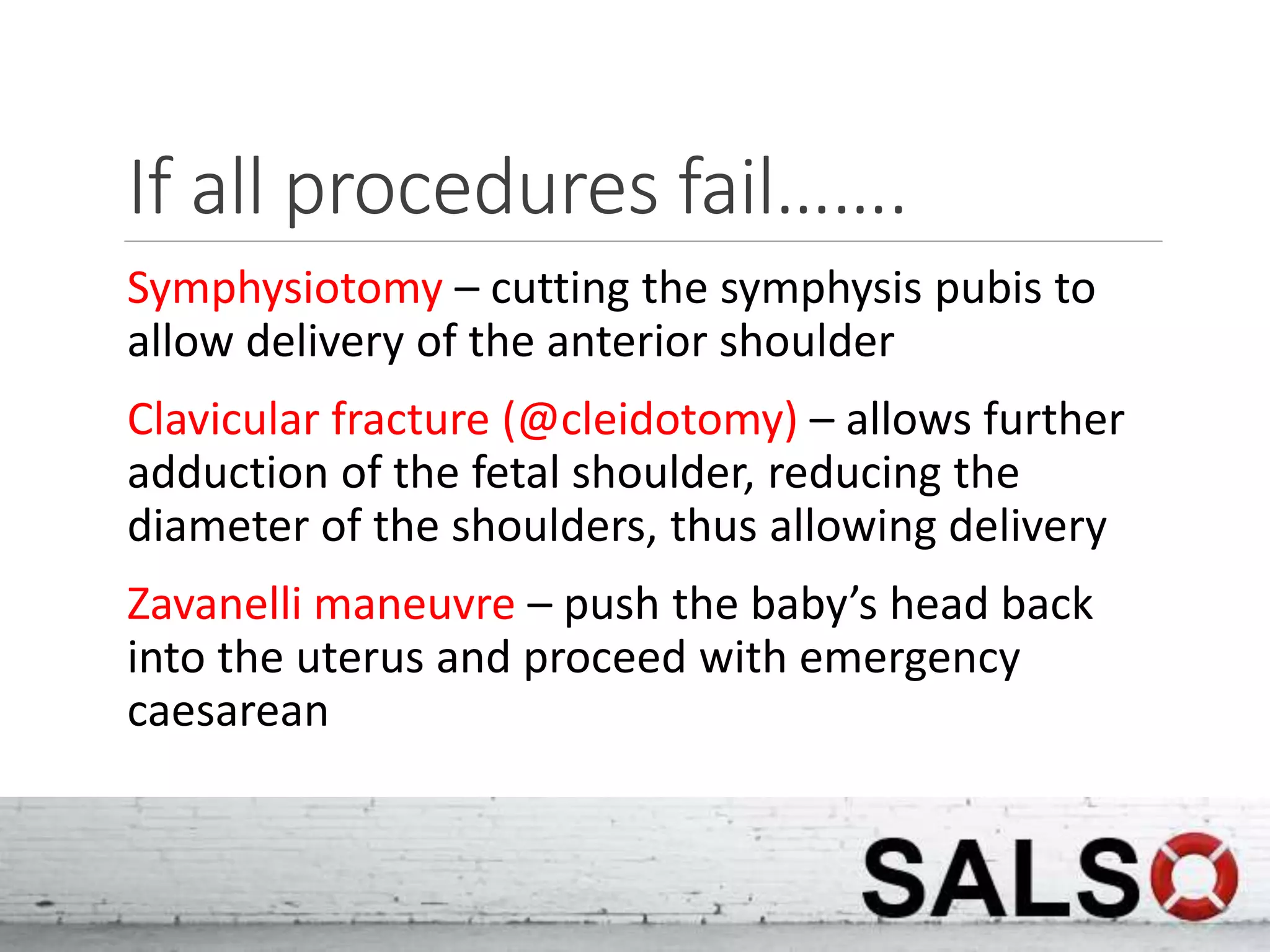 Shoulder Dystocia 2018 | PPTX