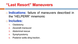 Shoulder dystocia dr Ahmed Walid Anwar Morad | PPTX