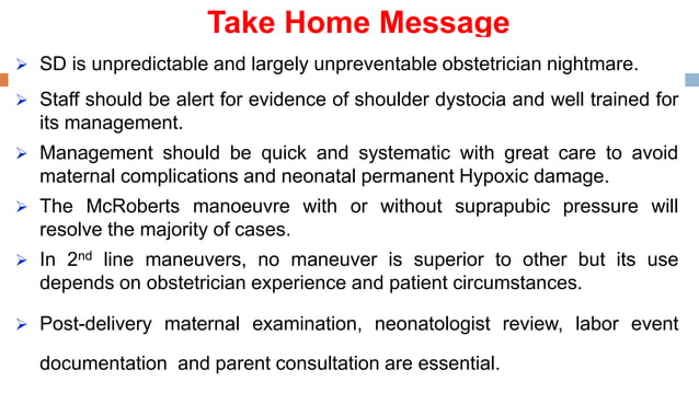 Shoulder dystocia dr Ahmed Walid Anwar Morad | PPTX | Pregnancy ...