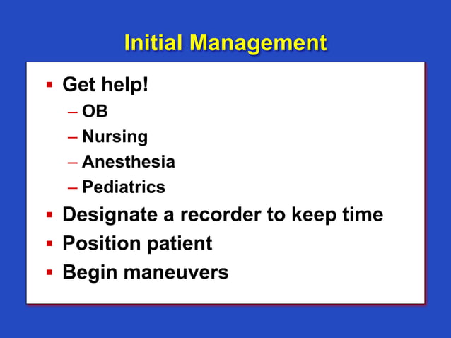 Shoulder dystocia (english) | PPT