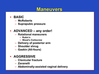 Shoulder dystocia (english) | PPT