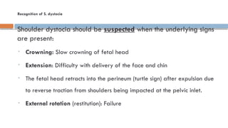 shoulder dystocia KRRH.pptx. kayunga regional refferal | PPTX