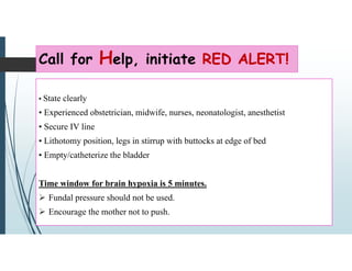 Presentation on shoulder dystocia Powerpoint | PDF