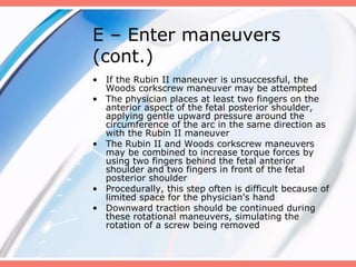 Woods Corkscrew Maneuver