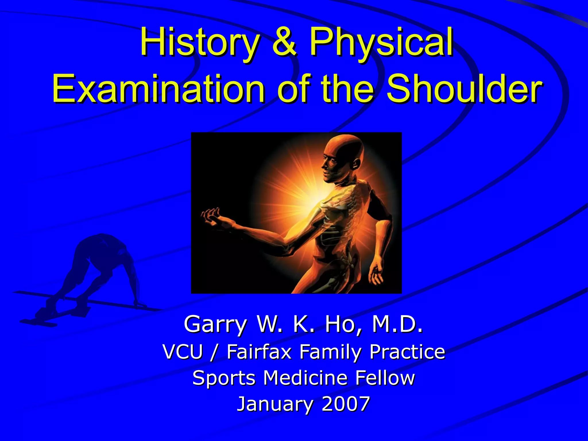 Shoulder exam studentsandresidents | PPT