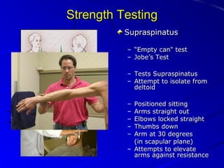 Shoulder exam studentsandresidents | PPT