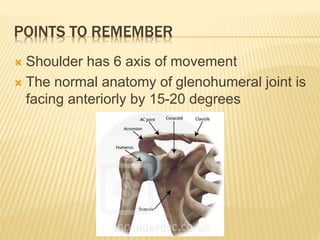 Shoulder examination | PPTX