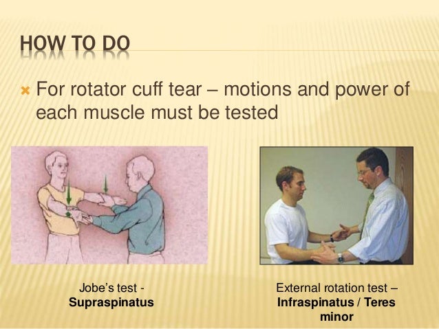 Shoulder examination