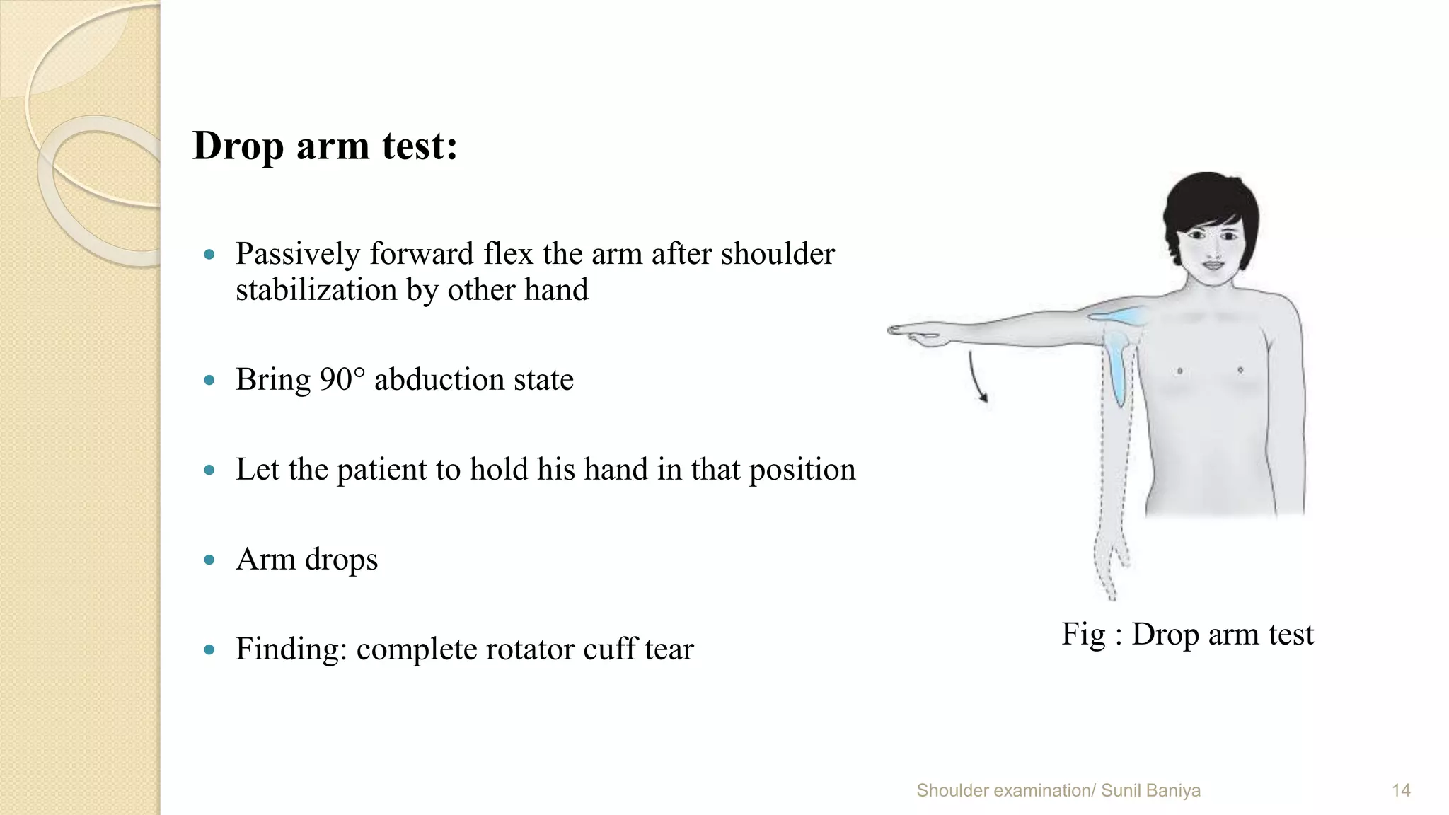 Shoulder examination | PPTX
