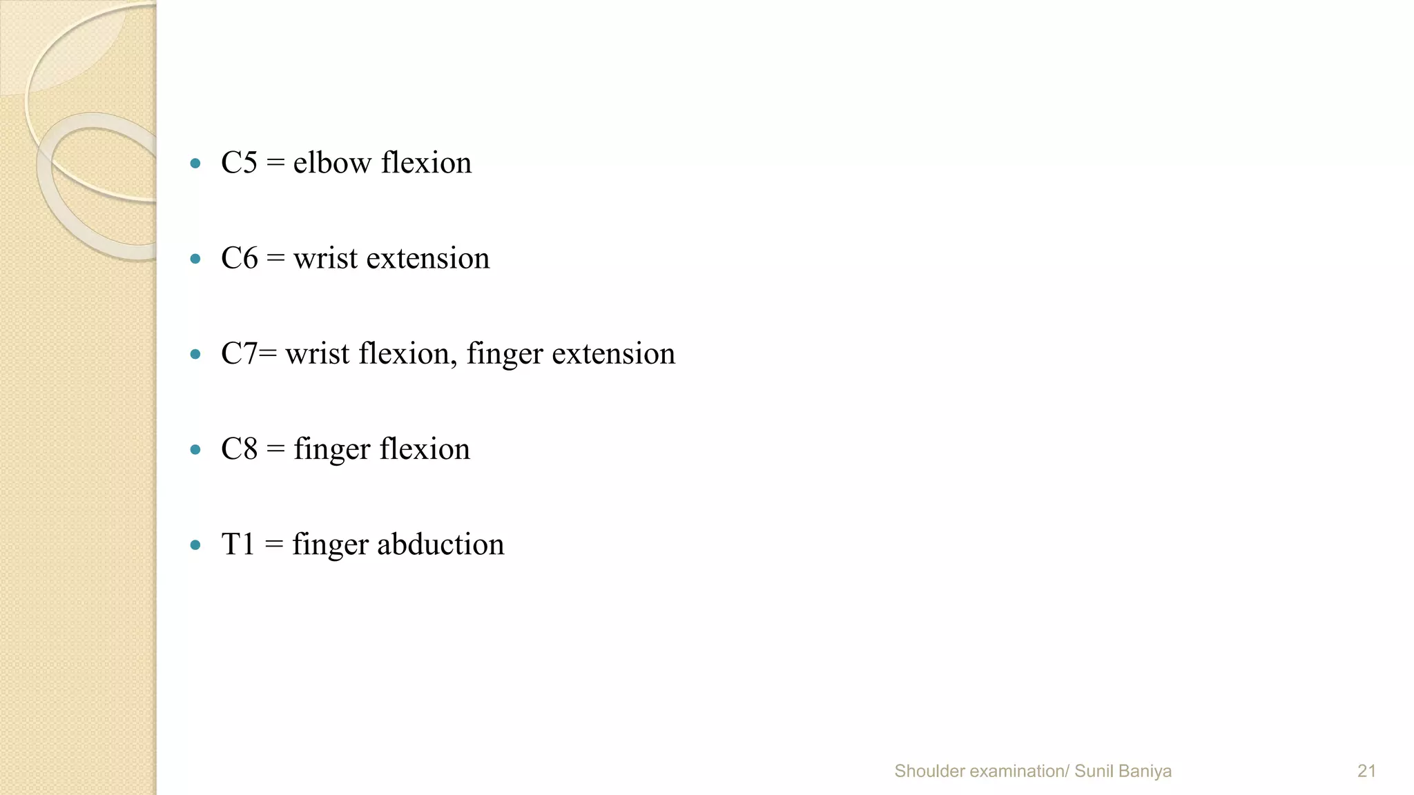 Shoulder examination | PPTX