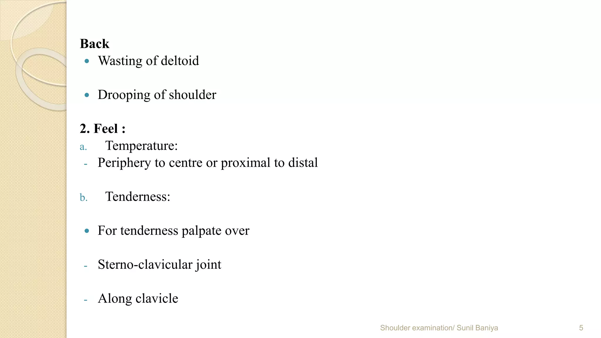 Shoulder examination | PPT