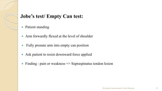 Shoulder examination | PPTX