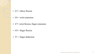 Shoulder examination | PPTX