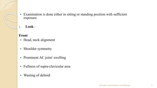 Shoulder examination | PPTX