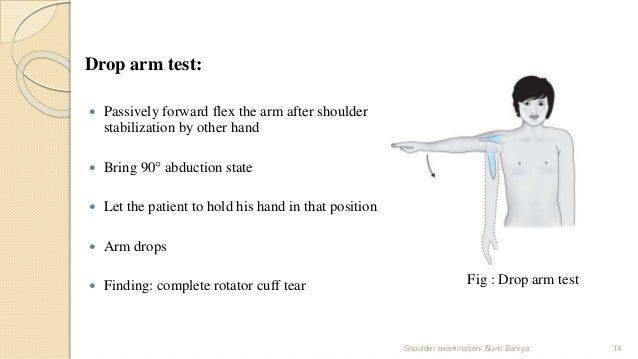 Shoulder examination