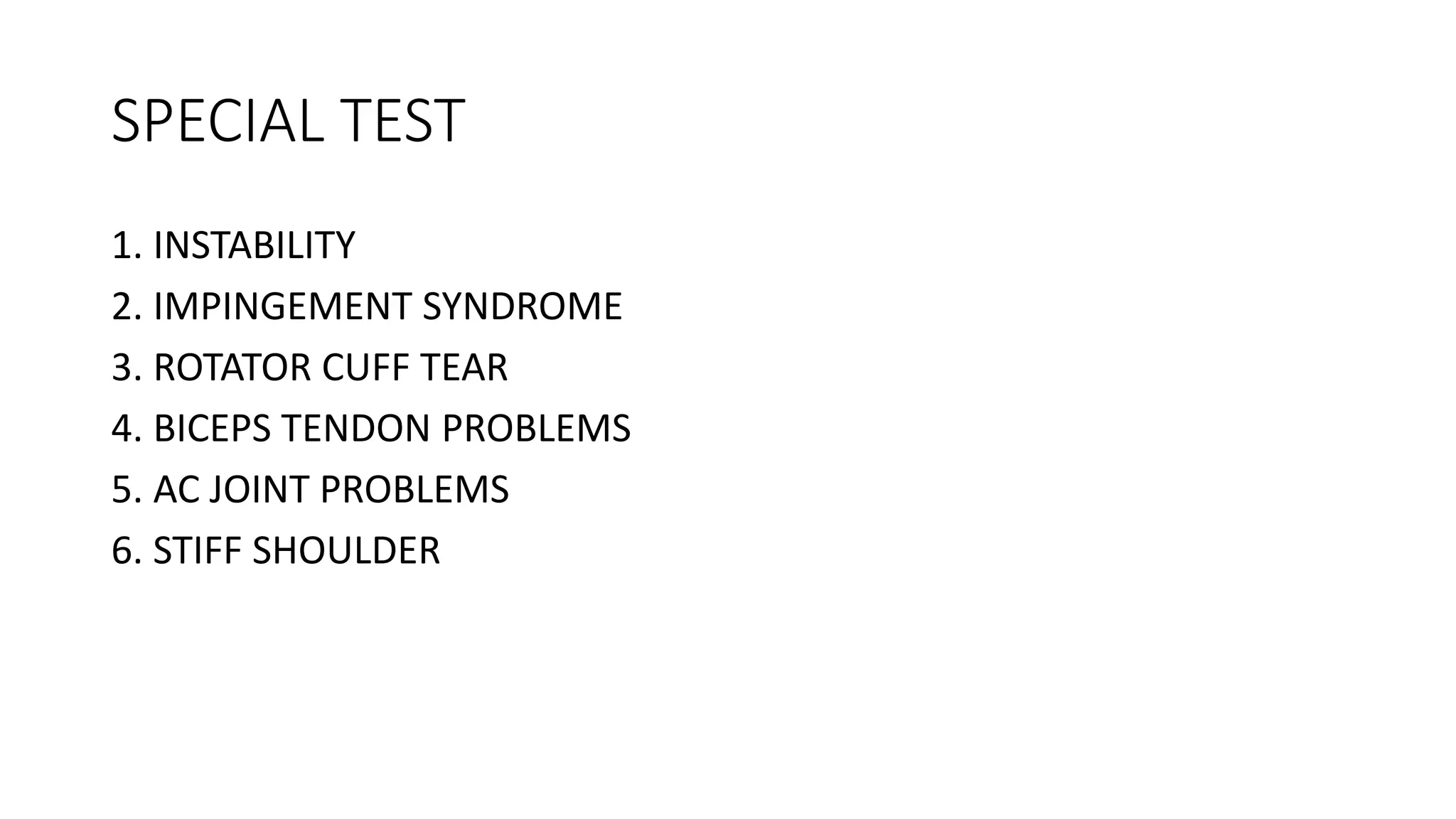 Shoulder examination | PPTX