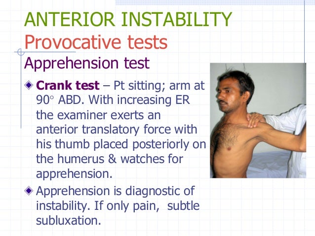 Shoulder examination