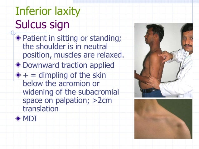 Shoulder examination