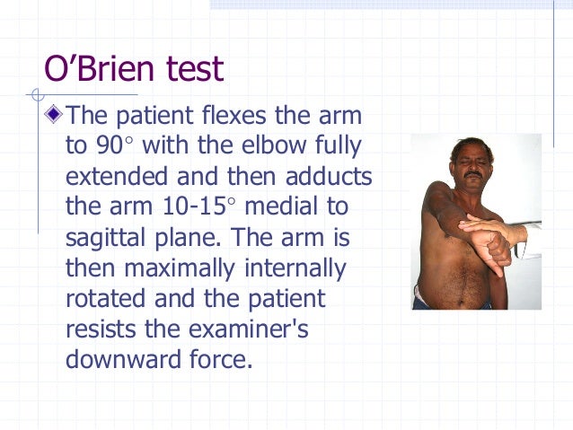Shoulder examination