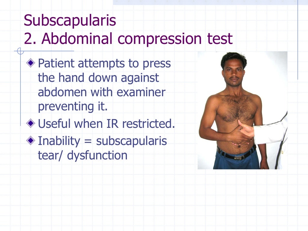Shoulder examination