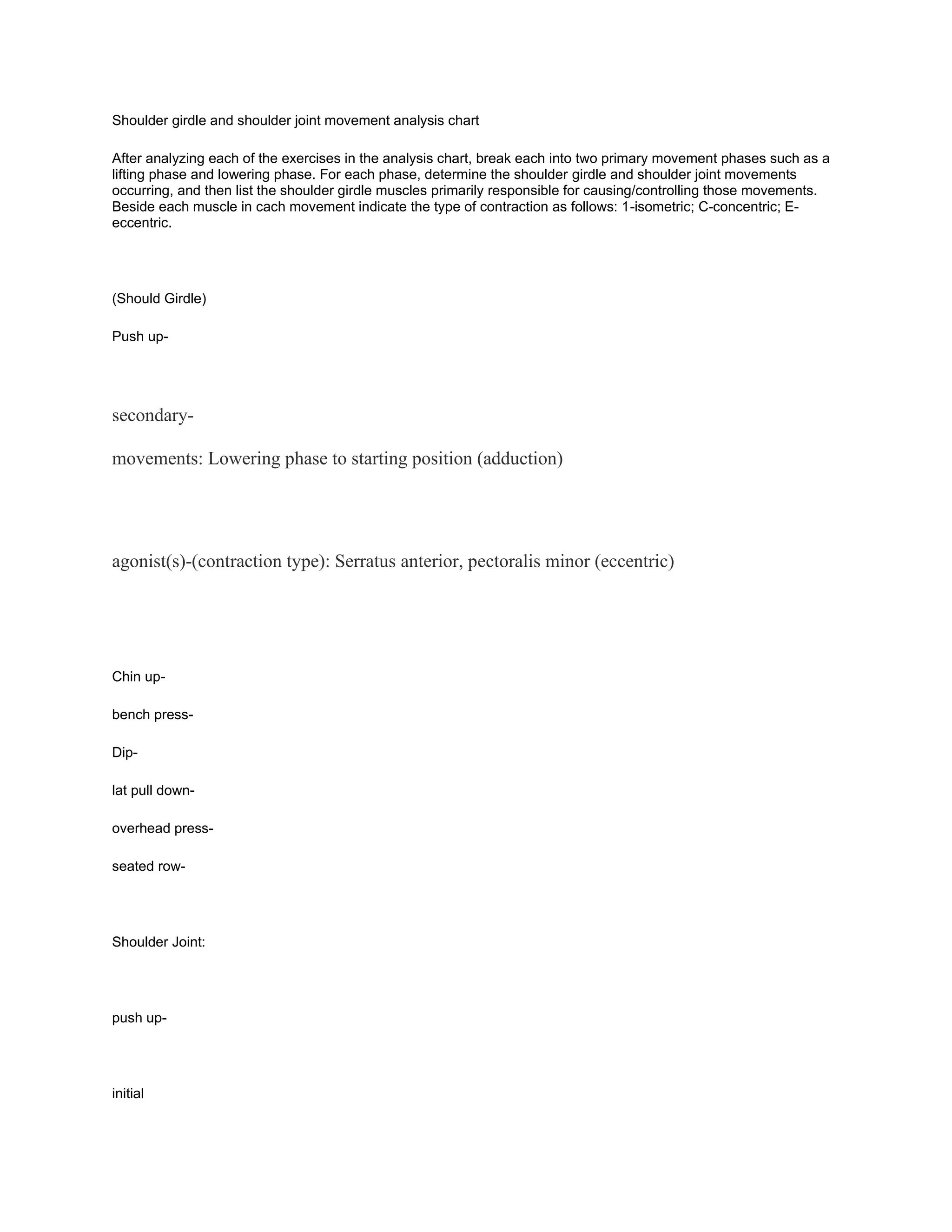 Shoulder girdle and shoulder joint movement analysis chart After analy.pdf