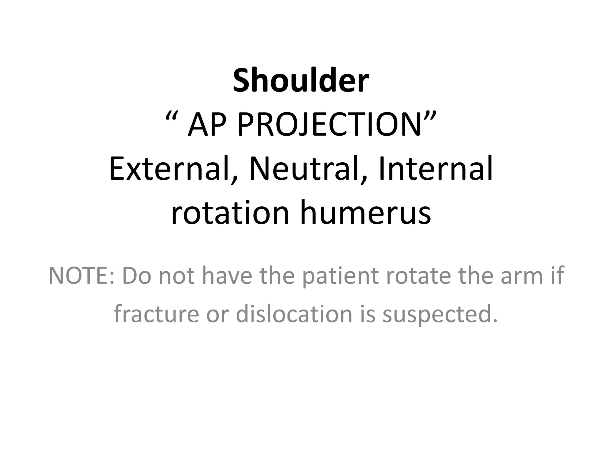 Shoulder girdle presentation | PPTX