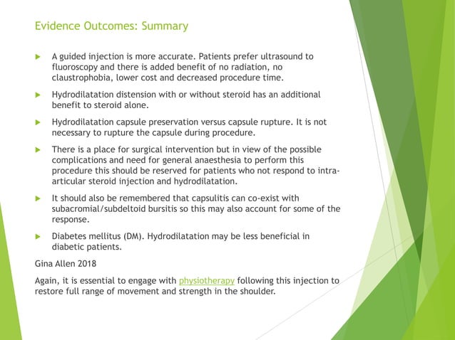 Shoulder Hydrodistention or Hydrodilatation | PPT | Physical Therapy ...