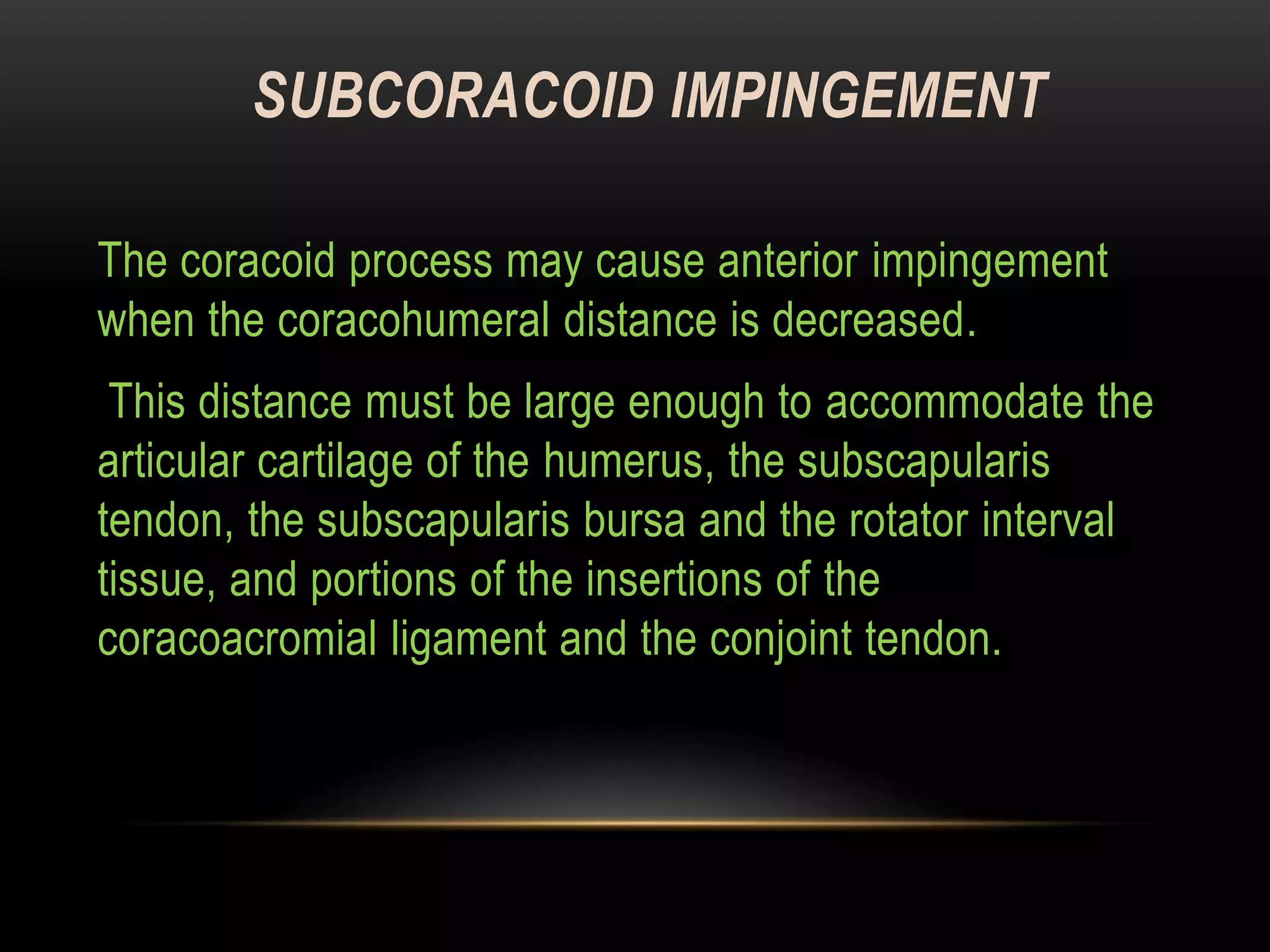 Shoulder impingement | PPTX