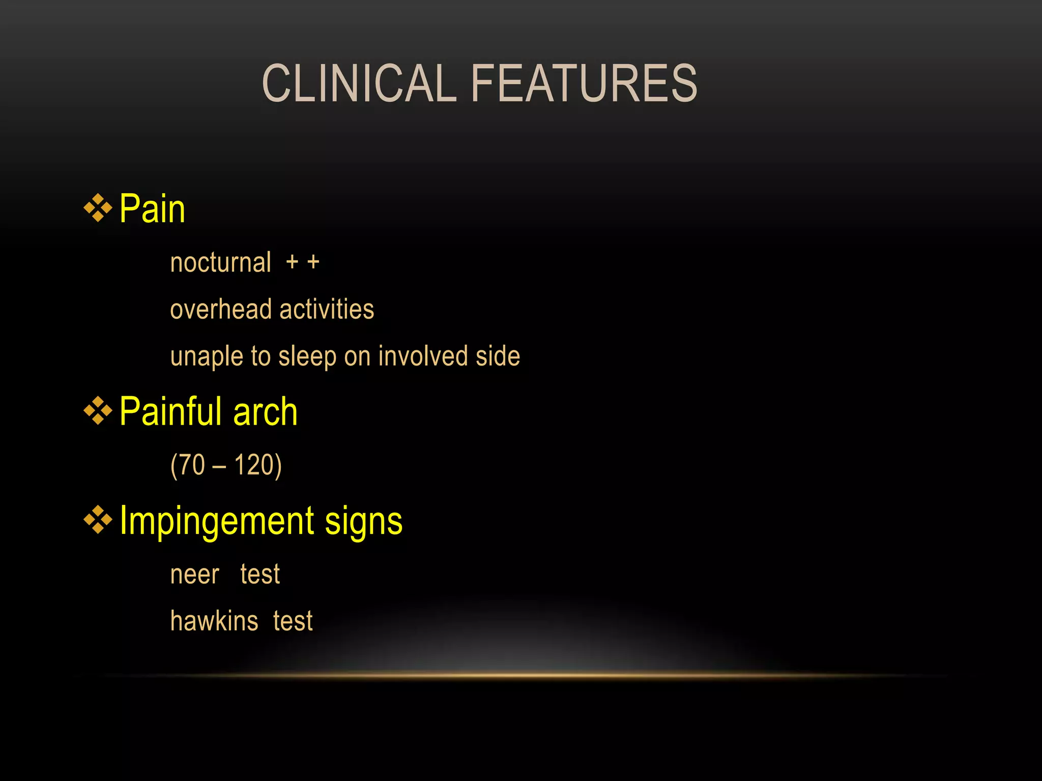 Shoulder impingement | PPTX