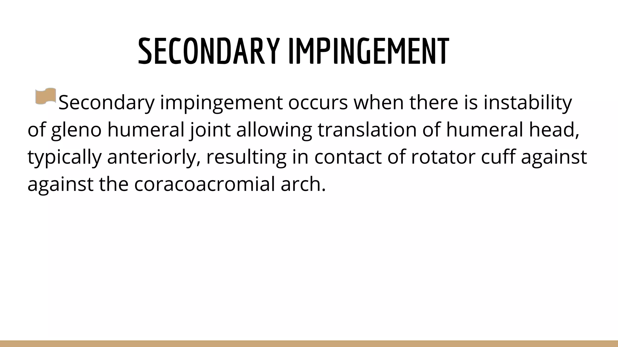 Shoulder impingement syndrome | PPTX
