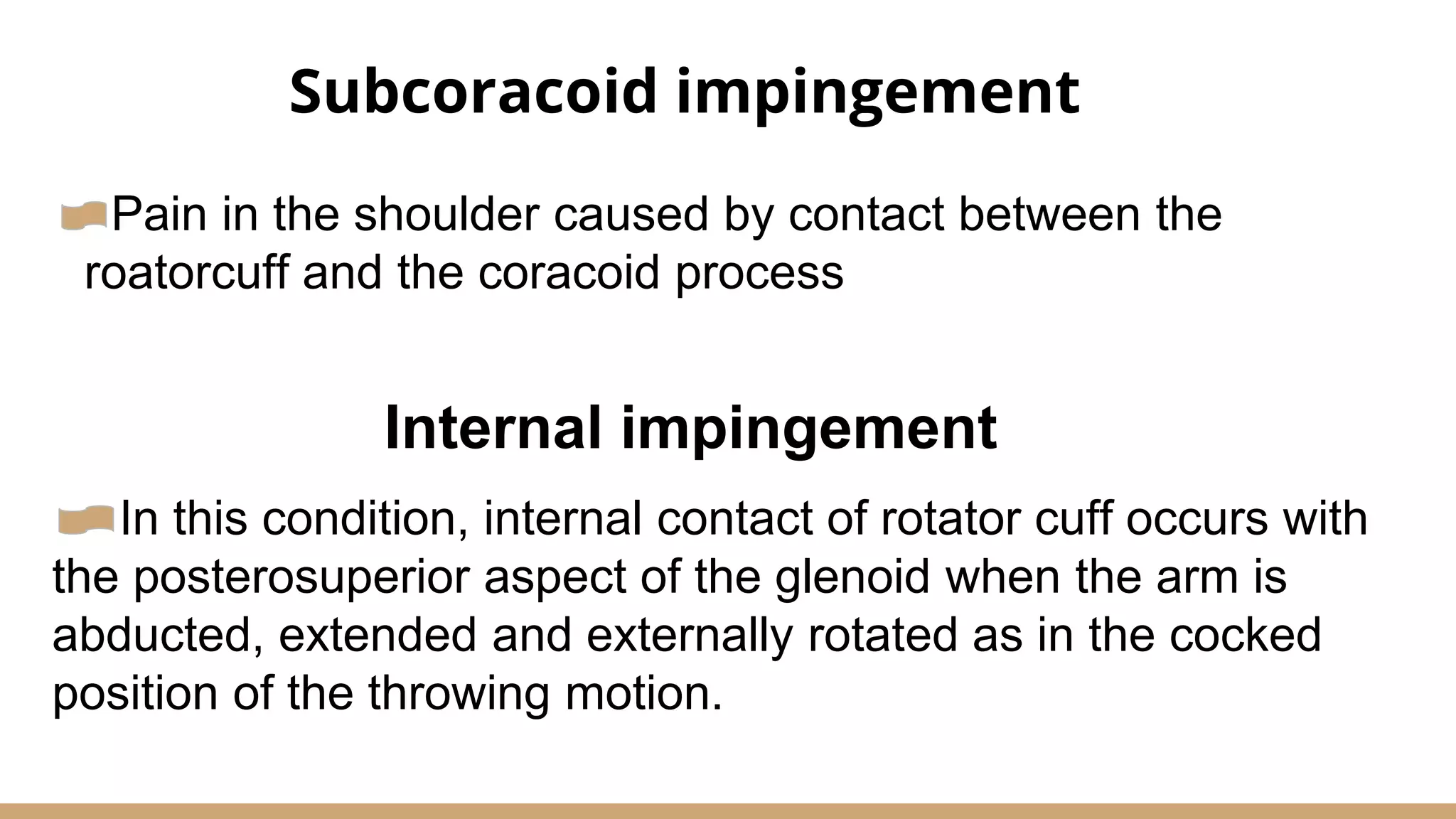 Shoulder impingement syndrome | PPTX