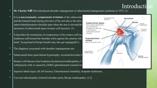 shoulder impingement in sports physiotherapy | PPTX