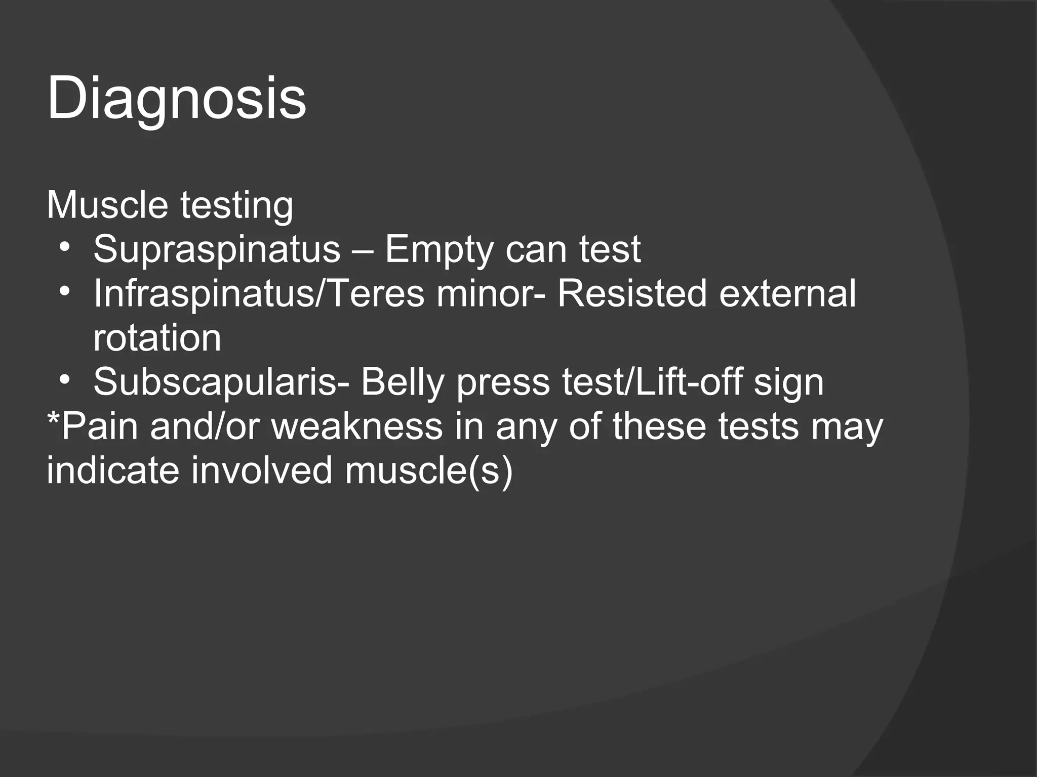 Shoulder Impingement Diagnosis And Rehabilitat | PPT
