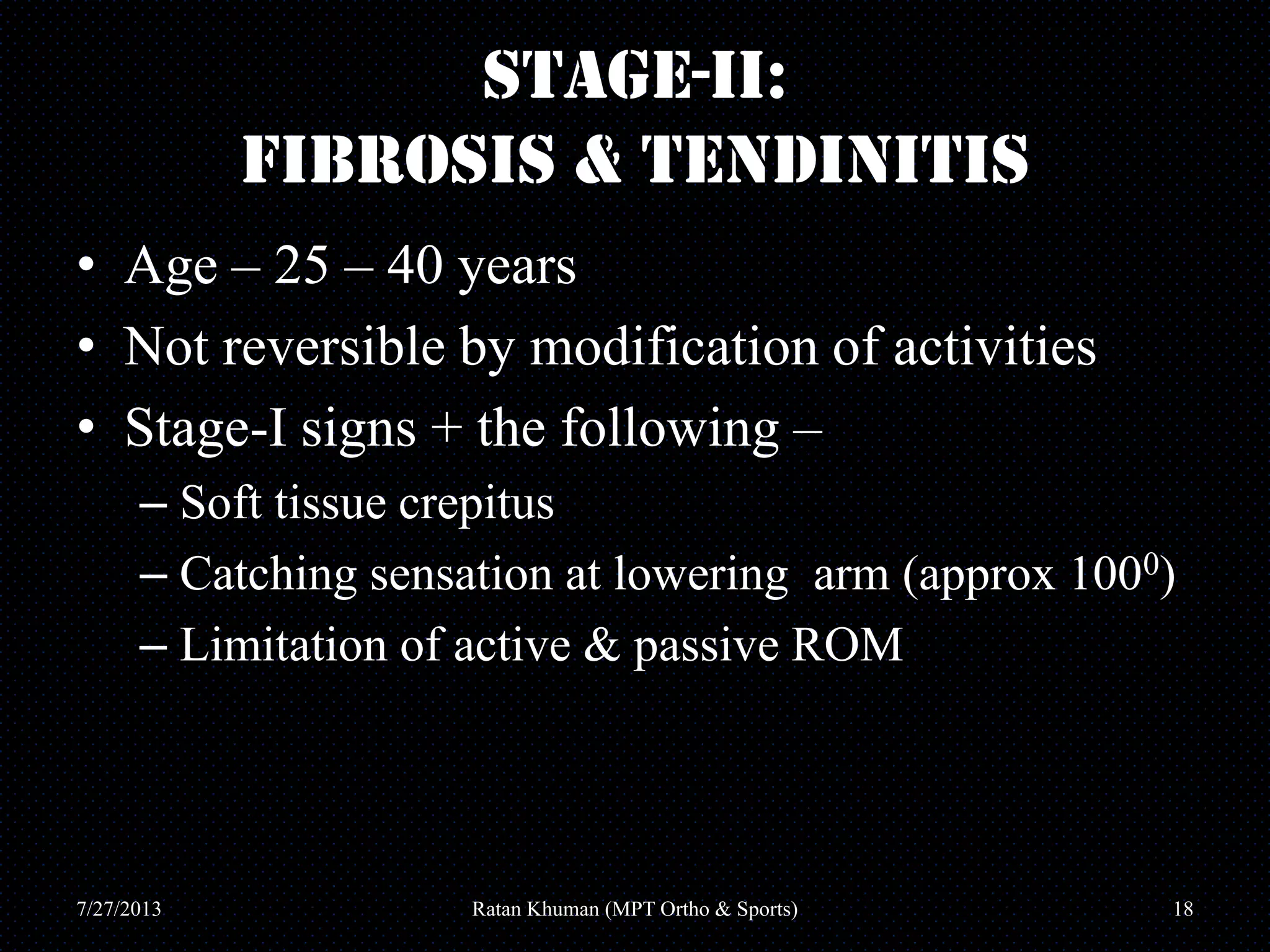 Shoulder impingement syndrome | PPTX