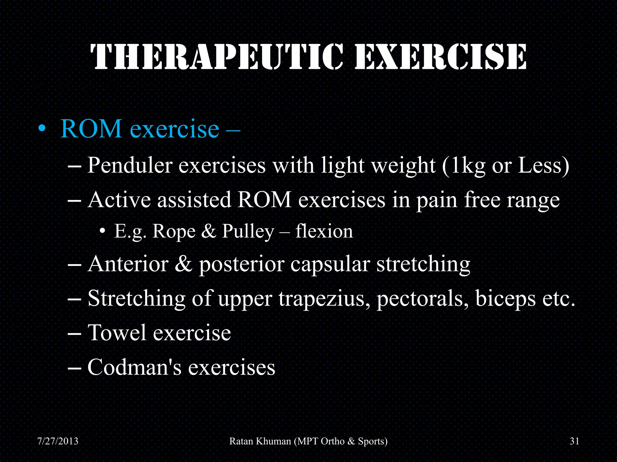 Shoulder impingement syndrome | PPTX