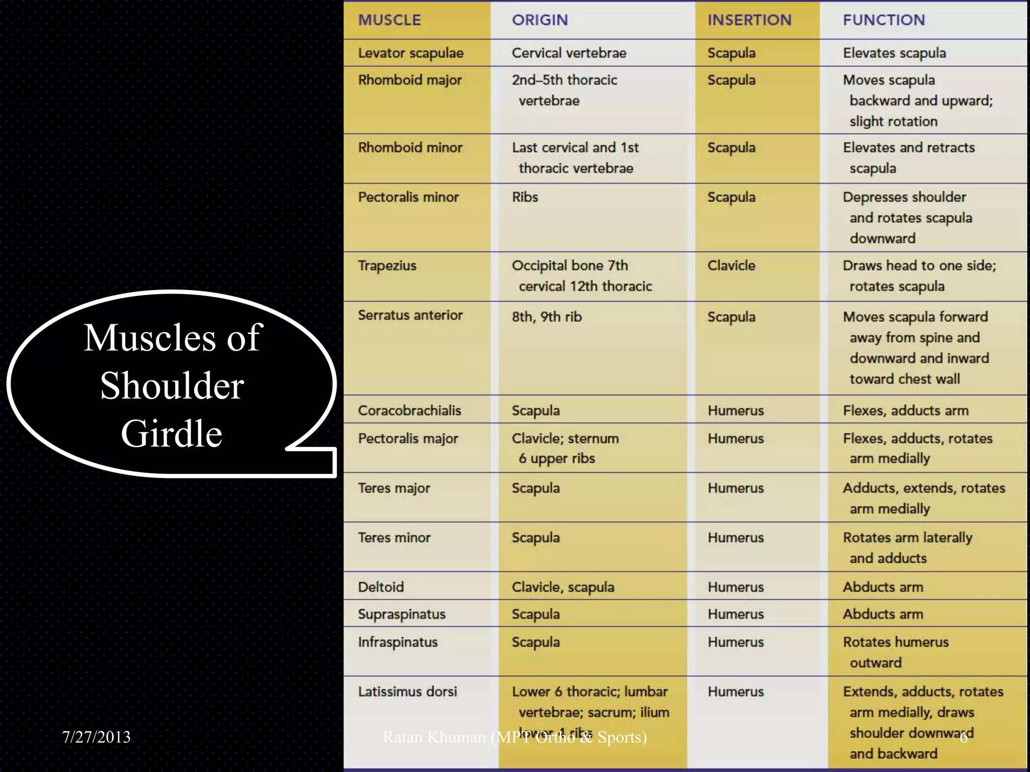 Shoulder impingement syndrome | PPTX