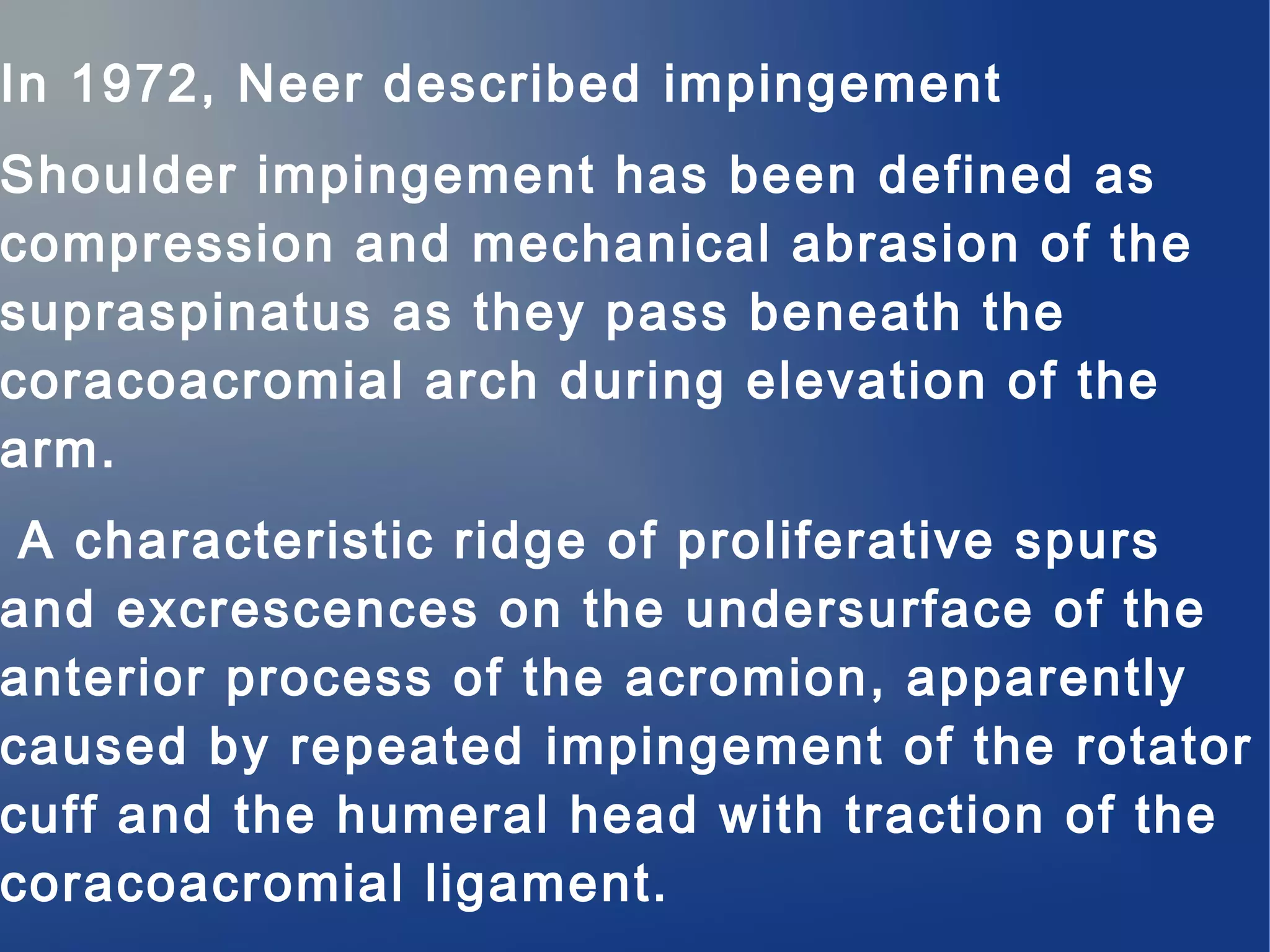 Shoulder impingement syndrome | ODP